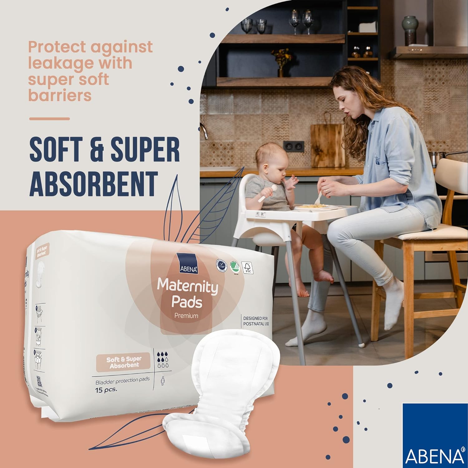 Maternity Pads Eco-Friendly Postpartum Essentials – Breathable, Skin-F ...