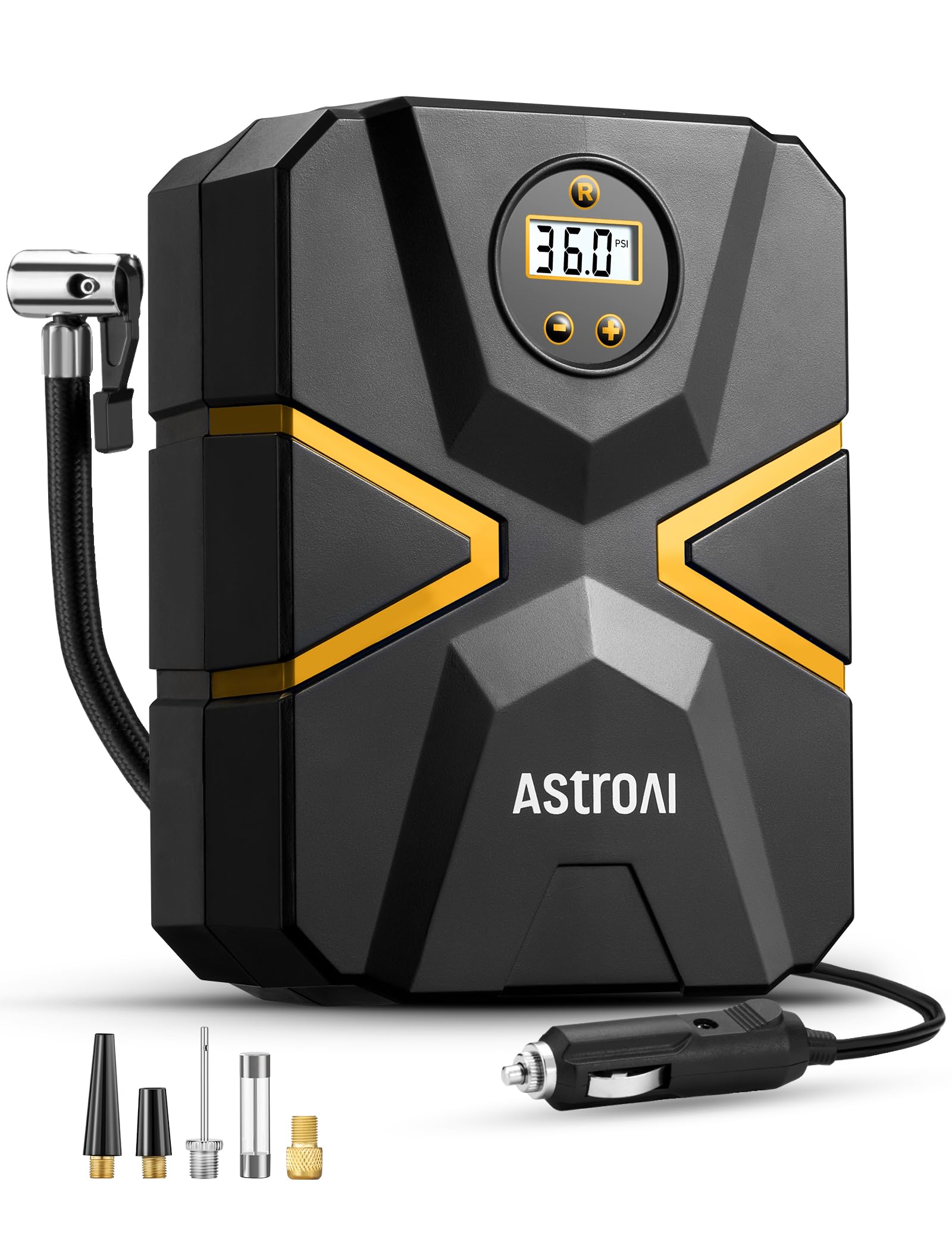 Astro AI Digital Tyre Inflator & Air Compressor 12V DC – 150 PSI Elect ...