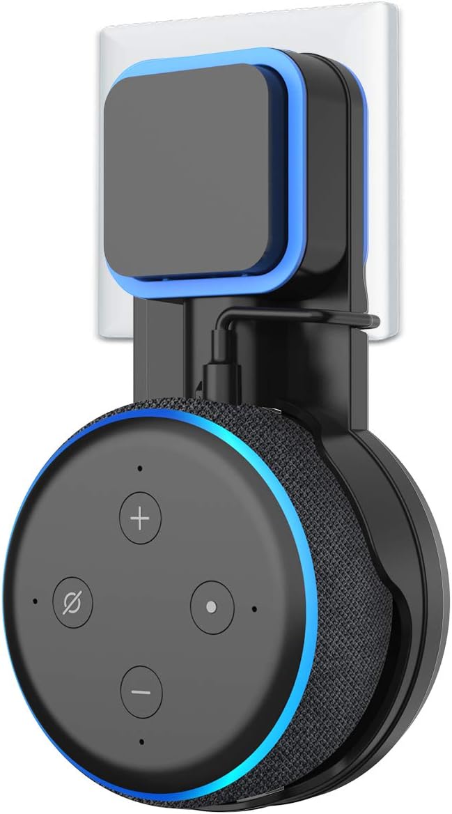 Cozycase Socket Mount for Echo Dot (3rd Gen), Space Saving Wall Mount ...